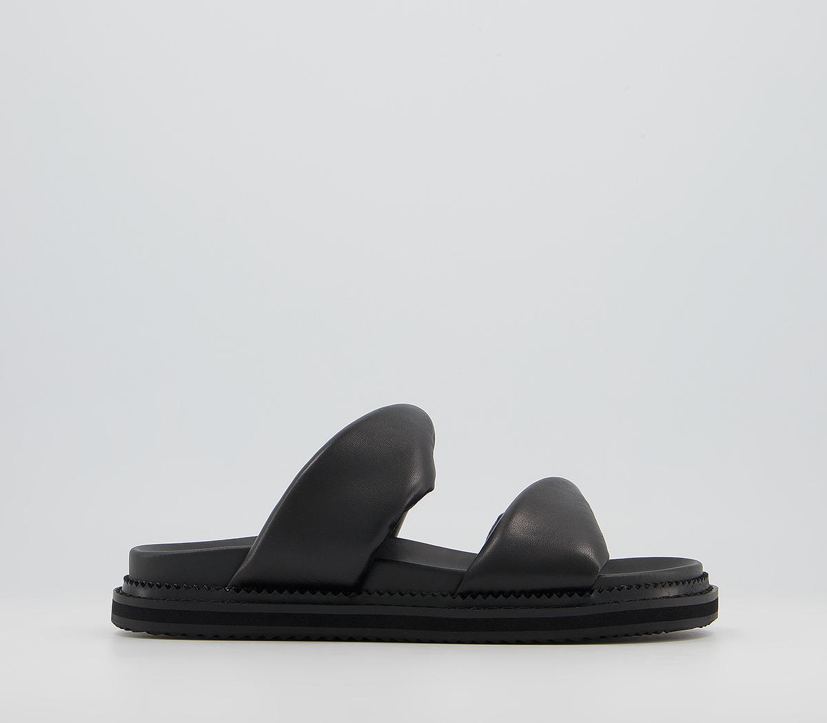 Alias Mae Paris Two Strap Slides Black - Women’s Sandals