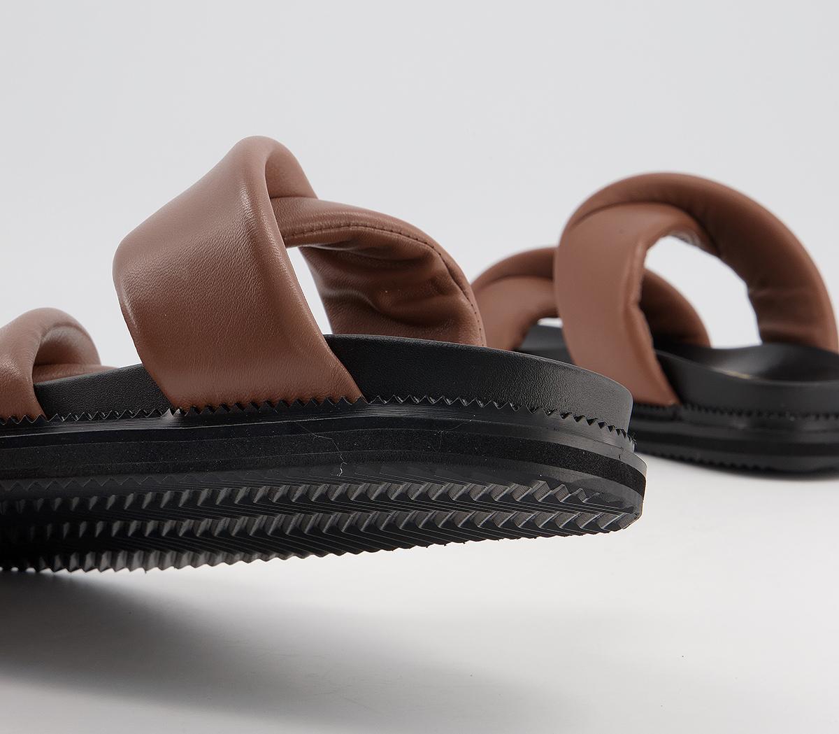 Alias Mae Paris Two Strap Slides Mocha - Women’s Sliders