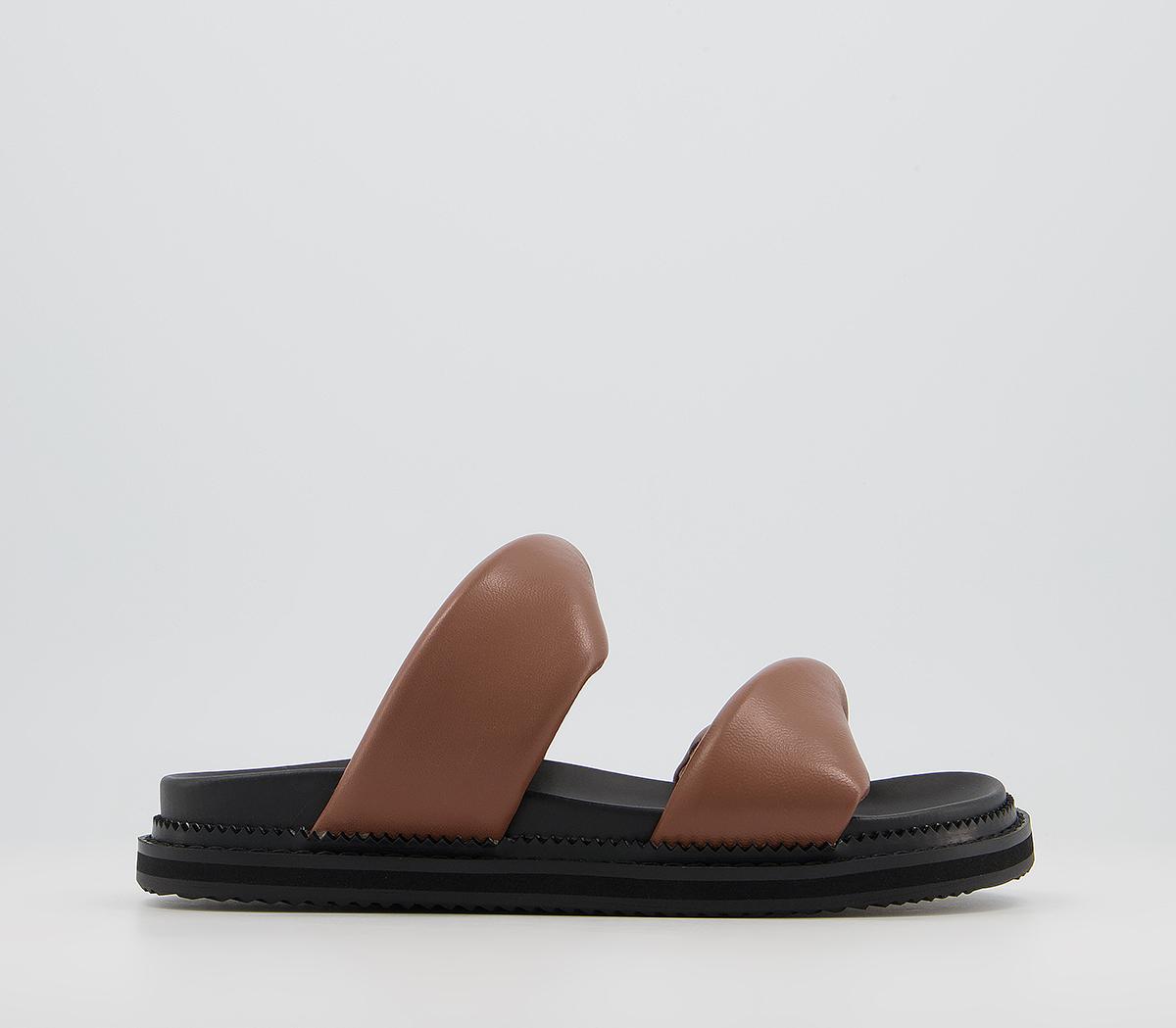 Alias Mae Paris Two Strap Slides Mocha - Women’s Sliders