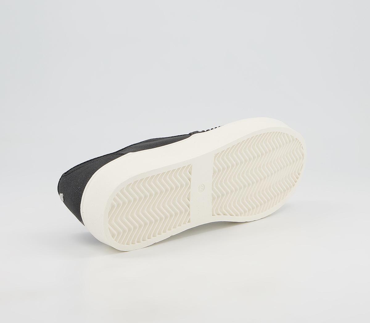 OFFICE Flashback Slip On Trainers Black Embellished - OFFICE Girl