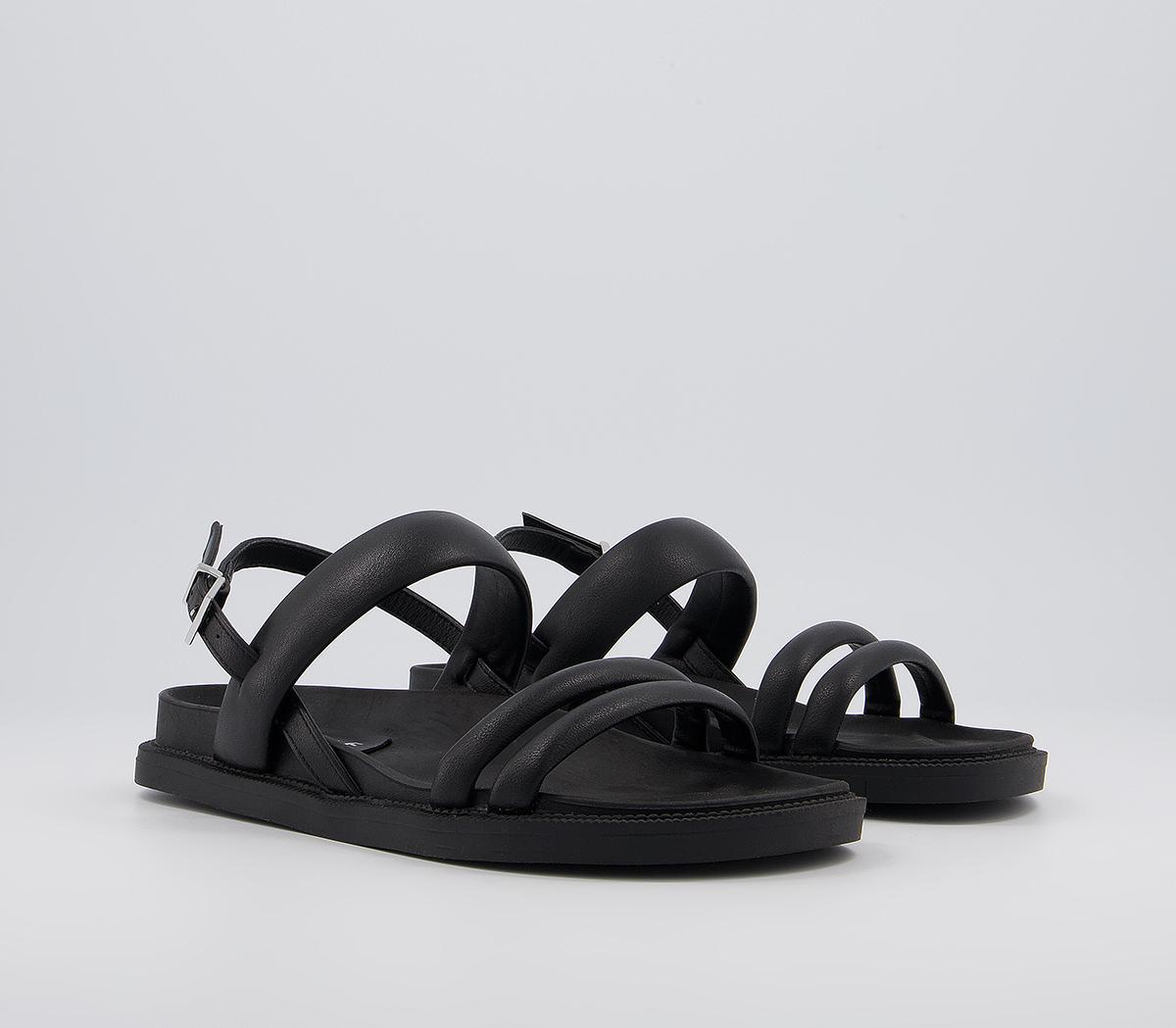 OFFICE Skinny Two Part Footbed Sandals Black - Women’s Sandals