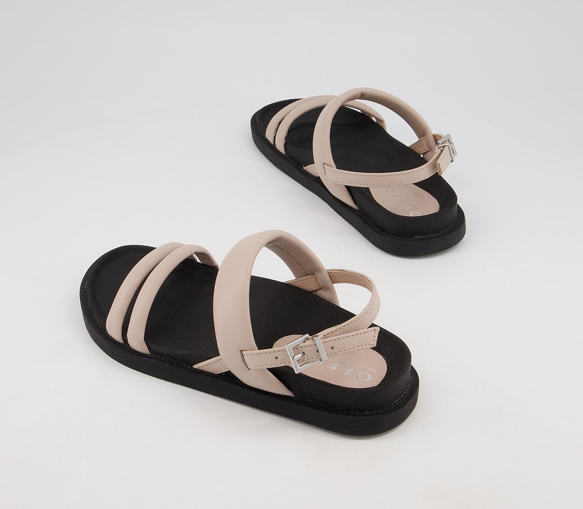 OFFICE Skinny Two Part Footbed Sandals Stone - OFFICE Girl