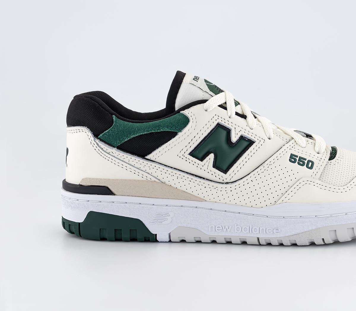 New Balance BB550 Trainers Green White Off White - Unisex Sports