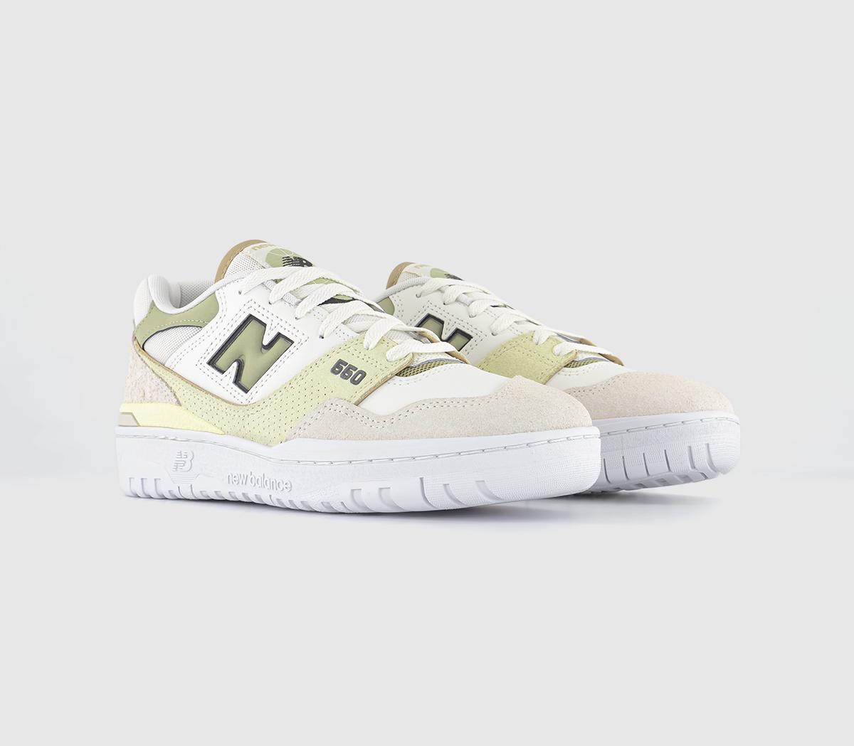 New Balance BB550 Trainers Sea Salt Green Brown - Women's Trainers
