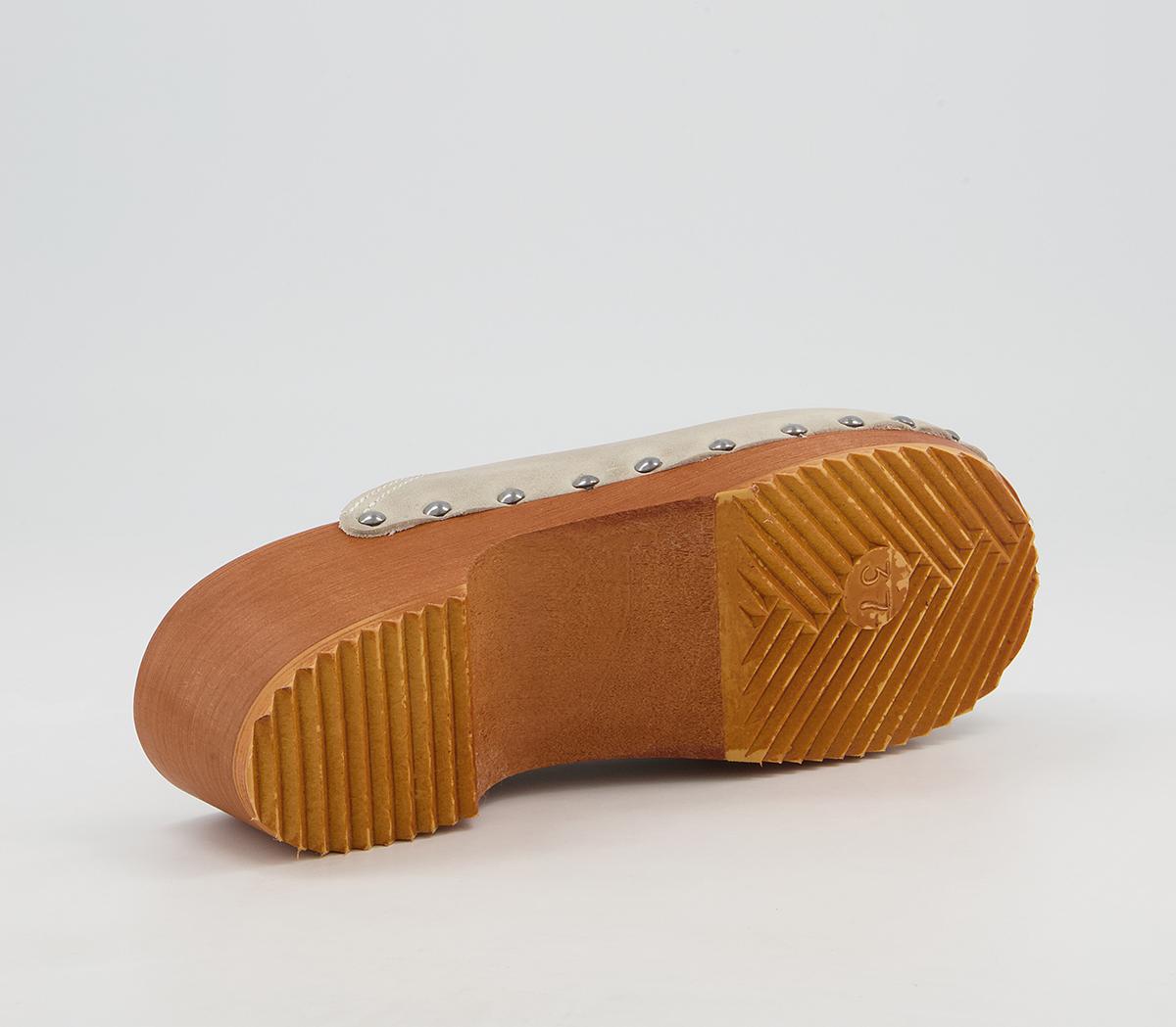 OFFICE Fall Out Closed Toe Clogs Camel Leather - Mules