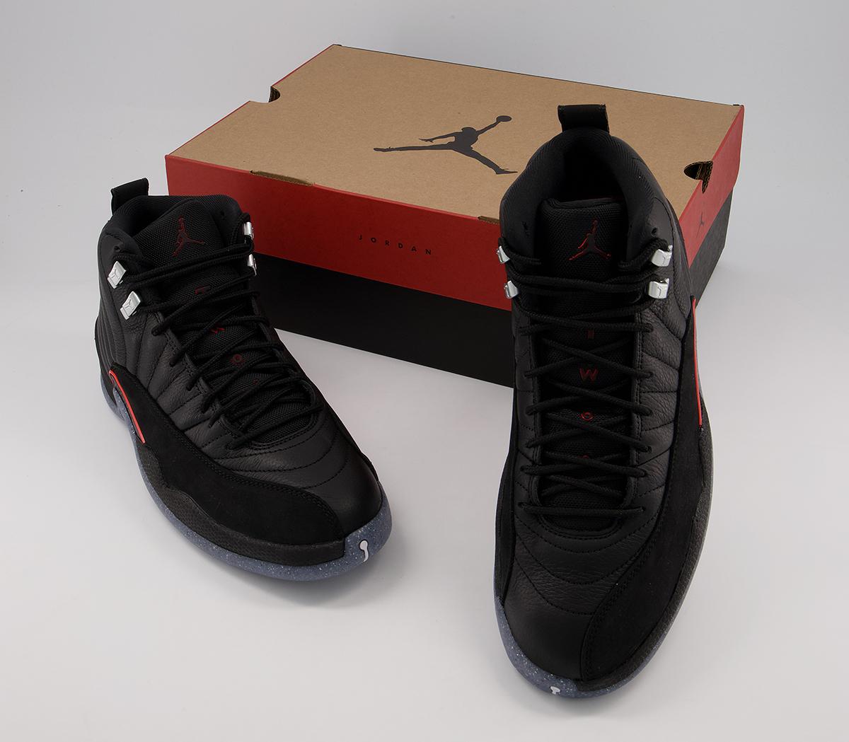 Jordan Air Jordan 12 Retro Trainers Black Black Multi - Men's Premium ...