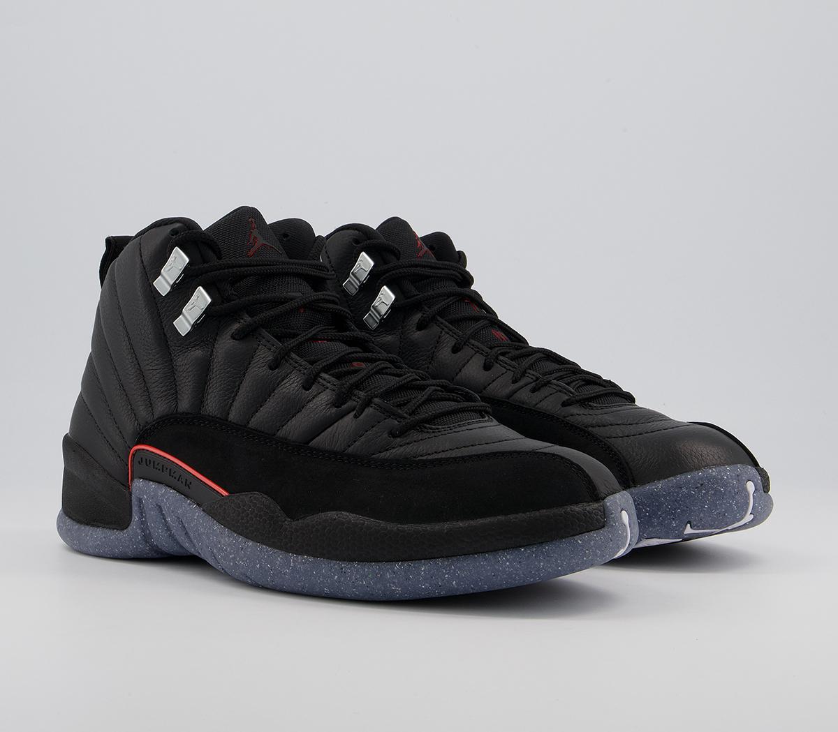 Jordan Air Jordan 12 Retro Trainers Black Black Multi - Men's Premium ...