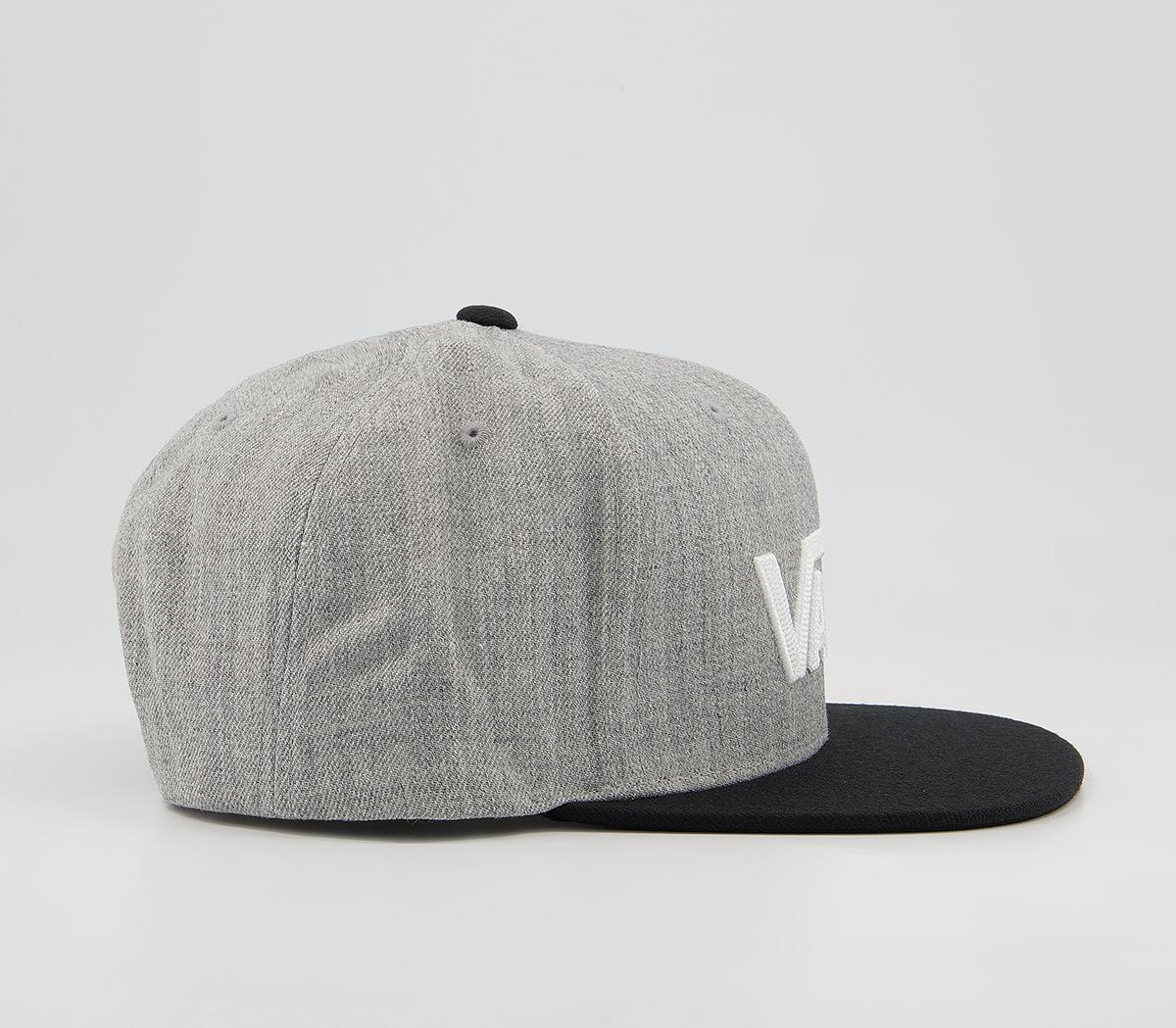 Vans Drop V II Snapback Hat Heather Grey Black - Accessories