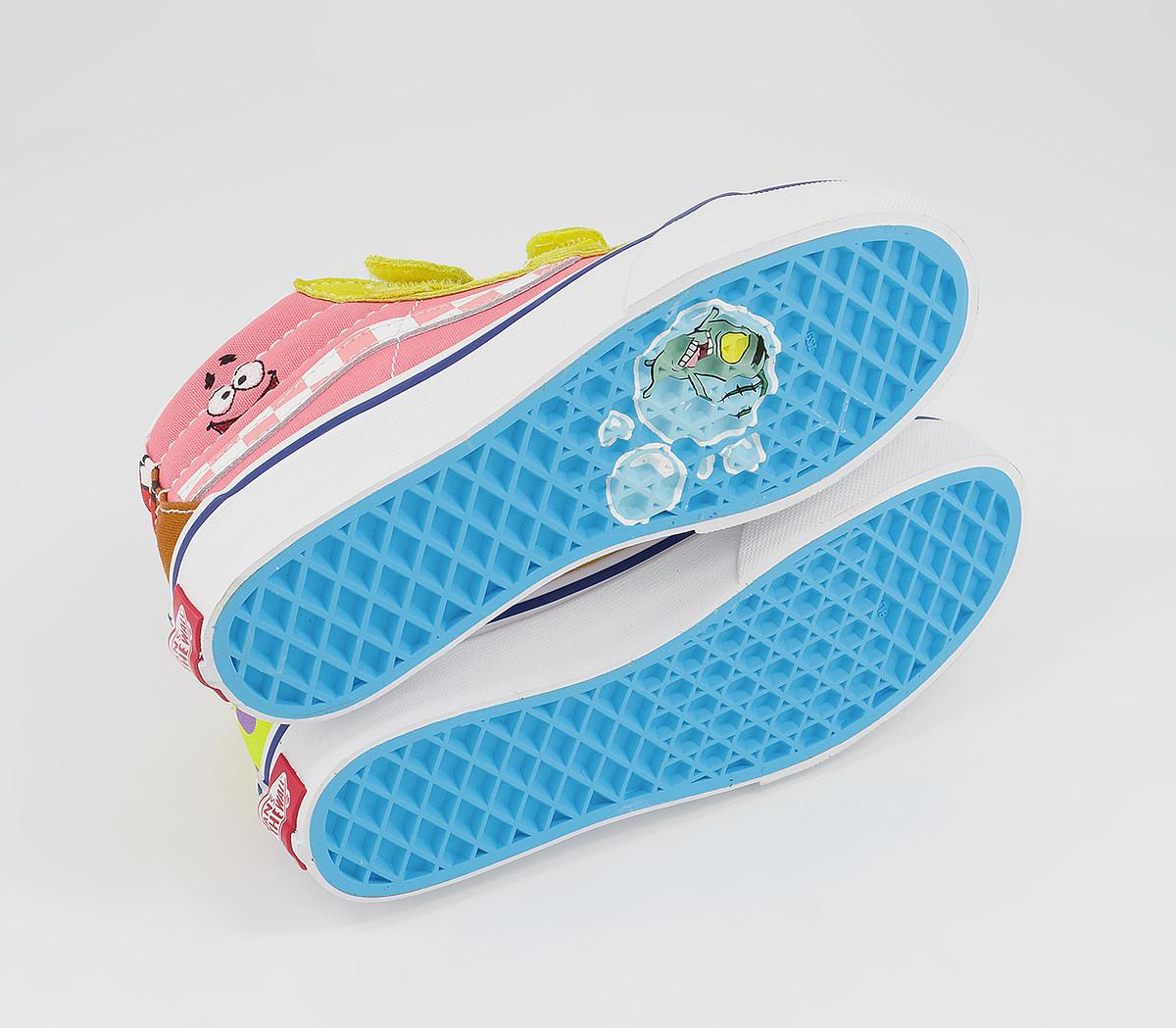 Vans Sk8 Mid Reissue V Kids Trainers Spongebob Best Friends - Unisex
