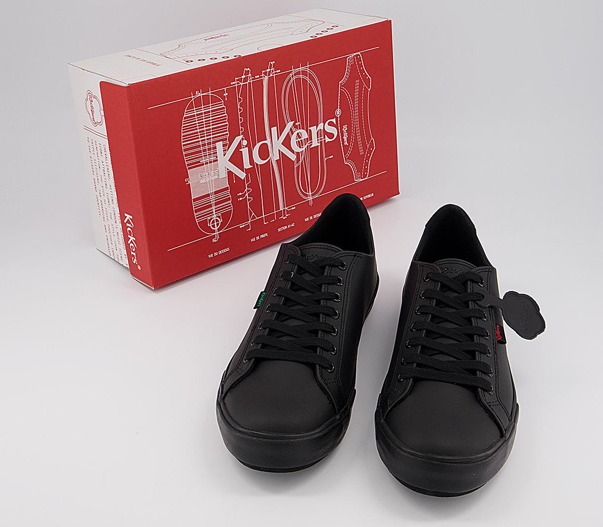 Kickers Tovni Trainers Black - School Shoes and Accessories