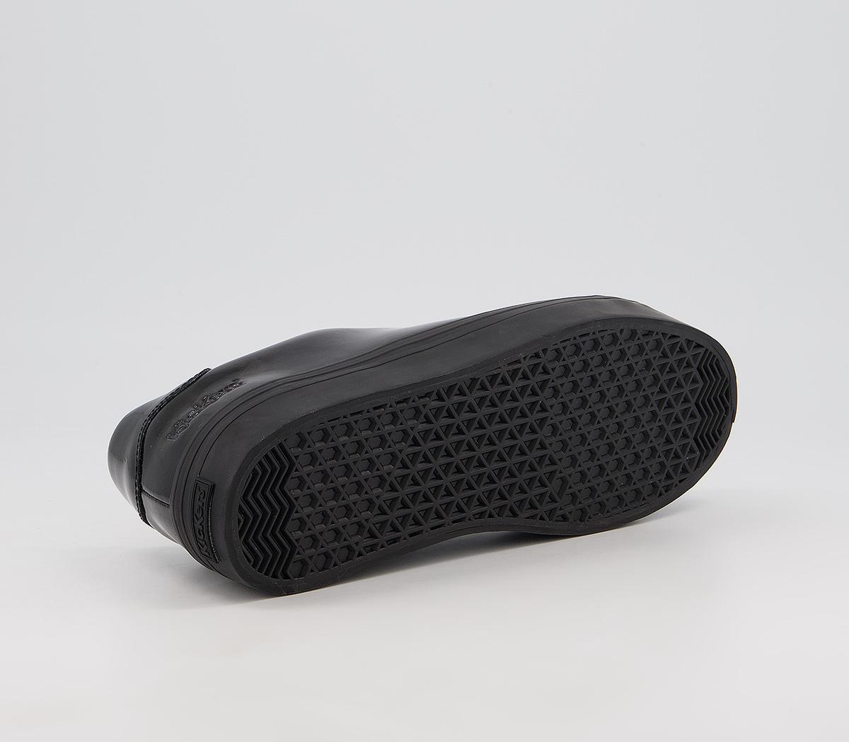 Kickers Tovni Platform Patent Shoes Black Patent - Flat Shoes for Women