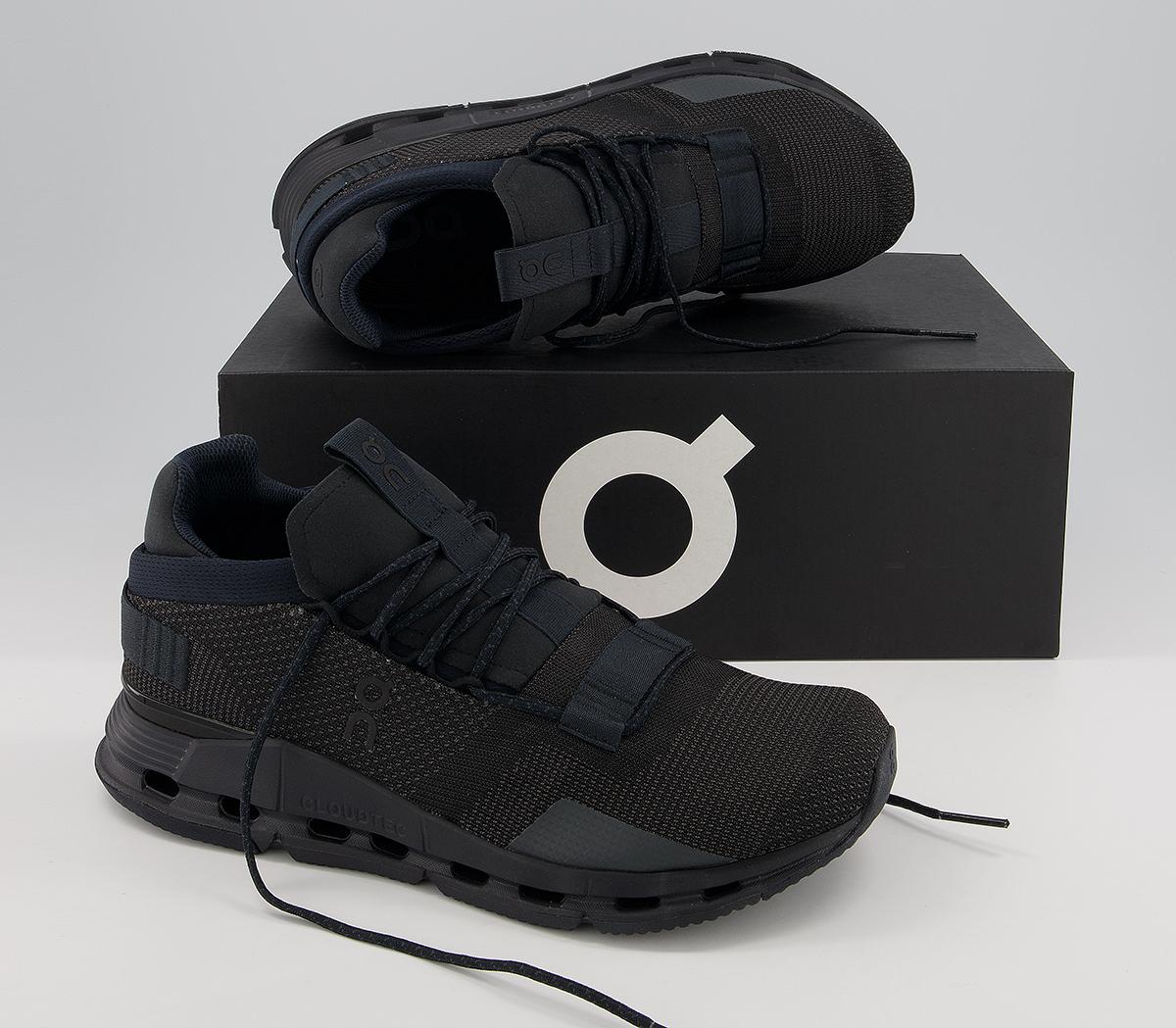 ON Cloudnova Trainers Black Eclipse - Men's Trainers