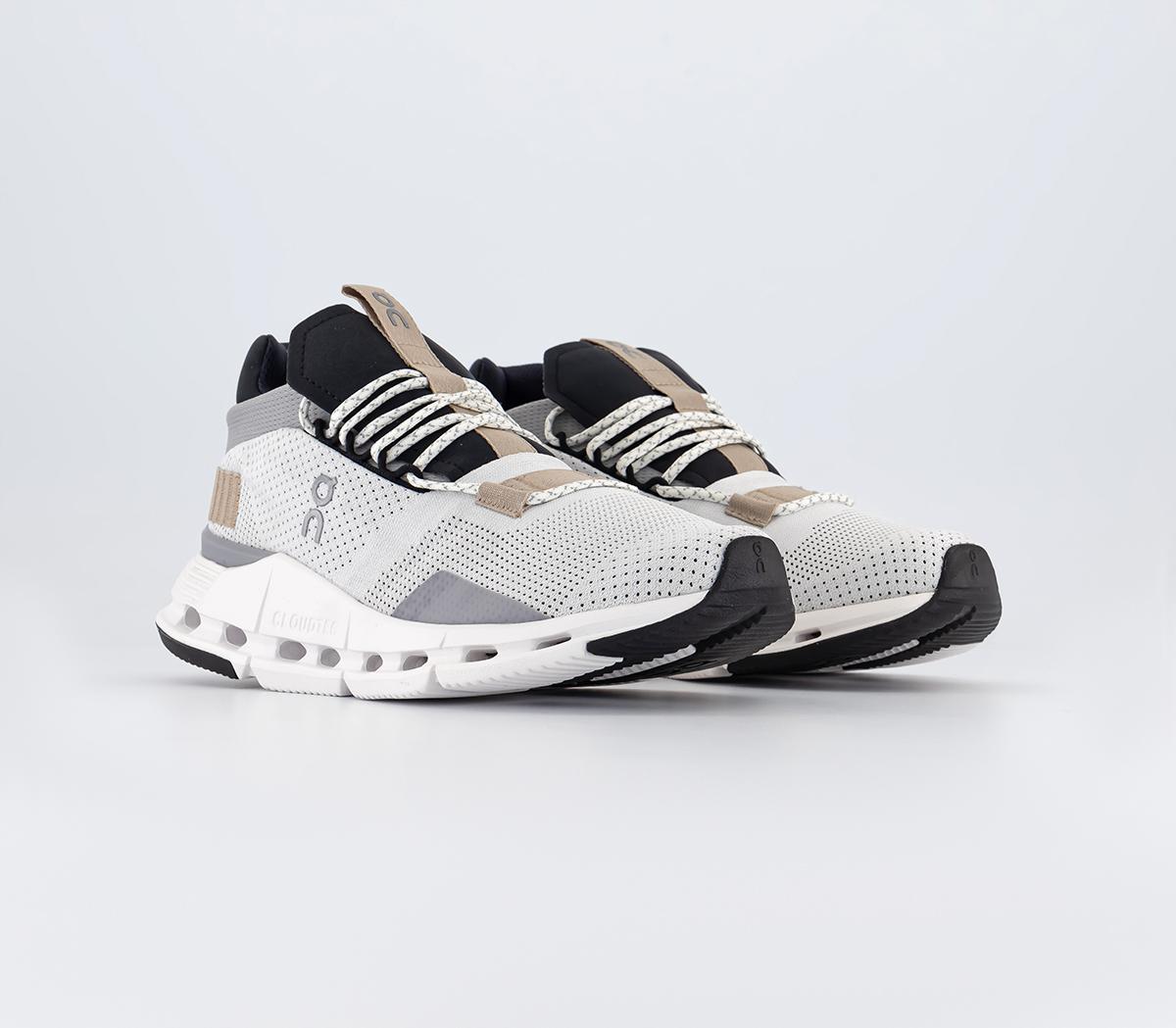 ON Cloudnova Trainers White Sand F - Women's Trainers