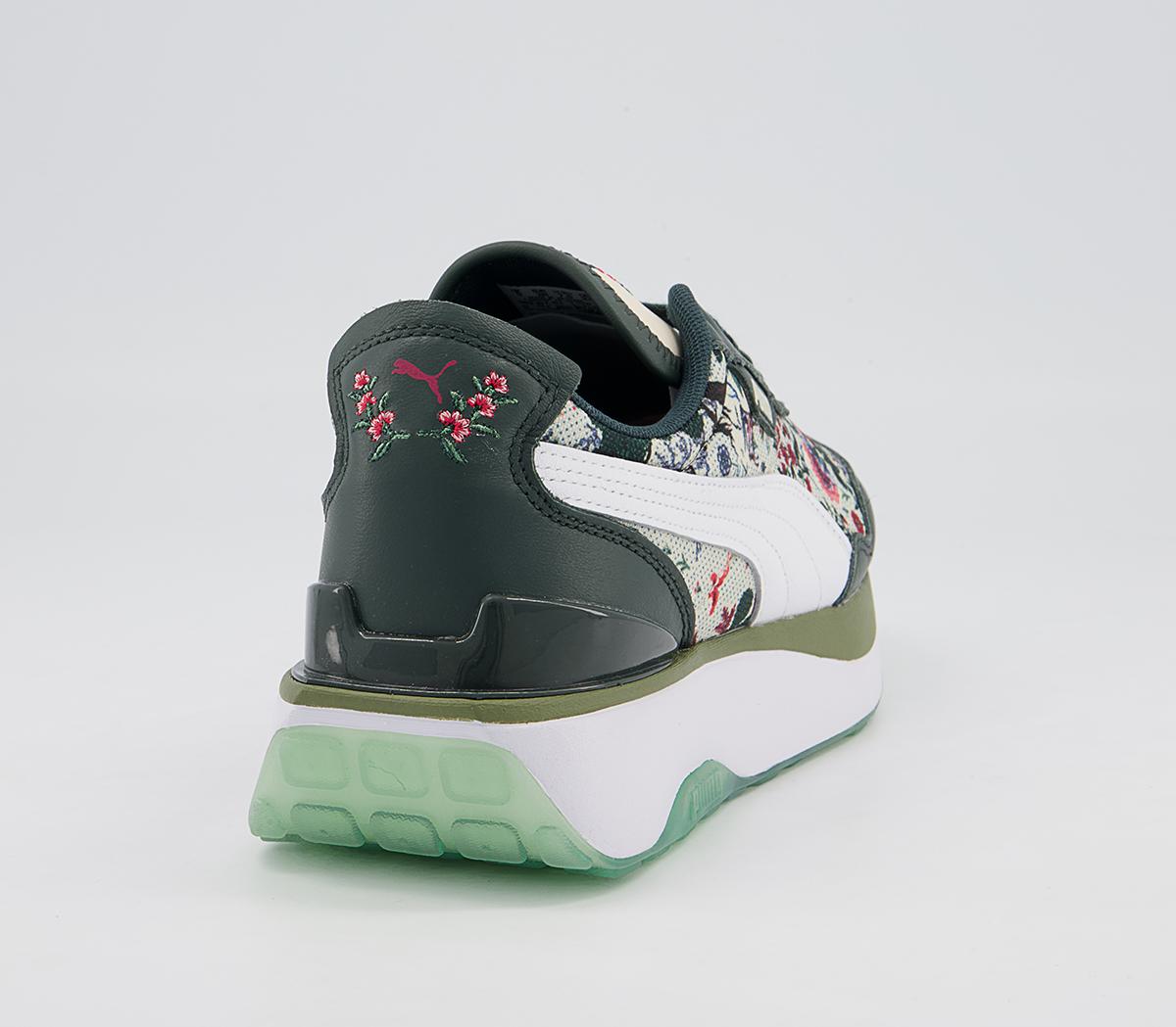 PUMA Cruise Rider Liberty Trainers Green Gables White - Women's Trainers