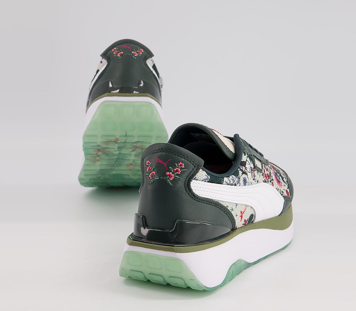 PUMA Cruise Rider Liberty Trainers Green Gables White - Women's Trainers