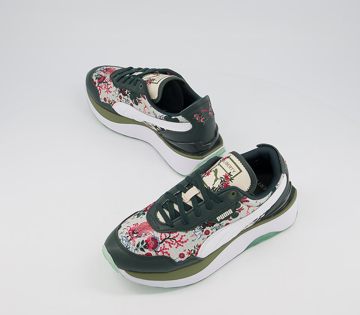 PUMA Cruise Rider Liberty Trainers Green Gables White - Women's Trainers