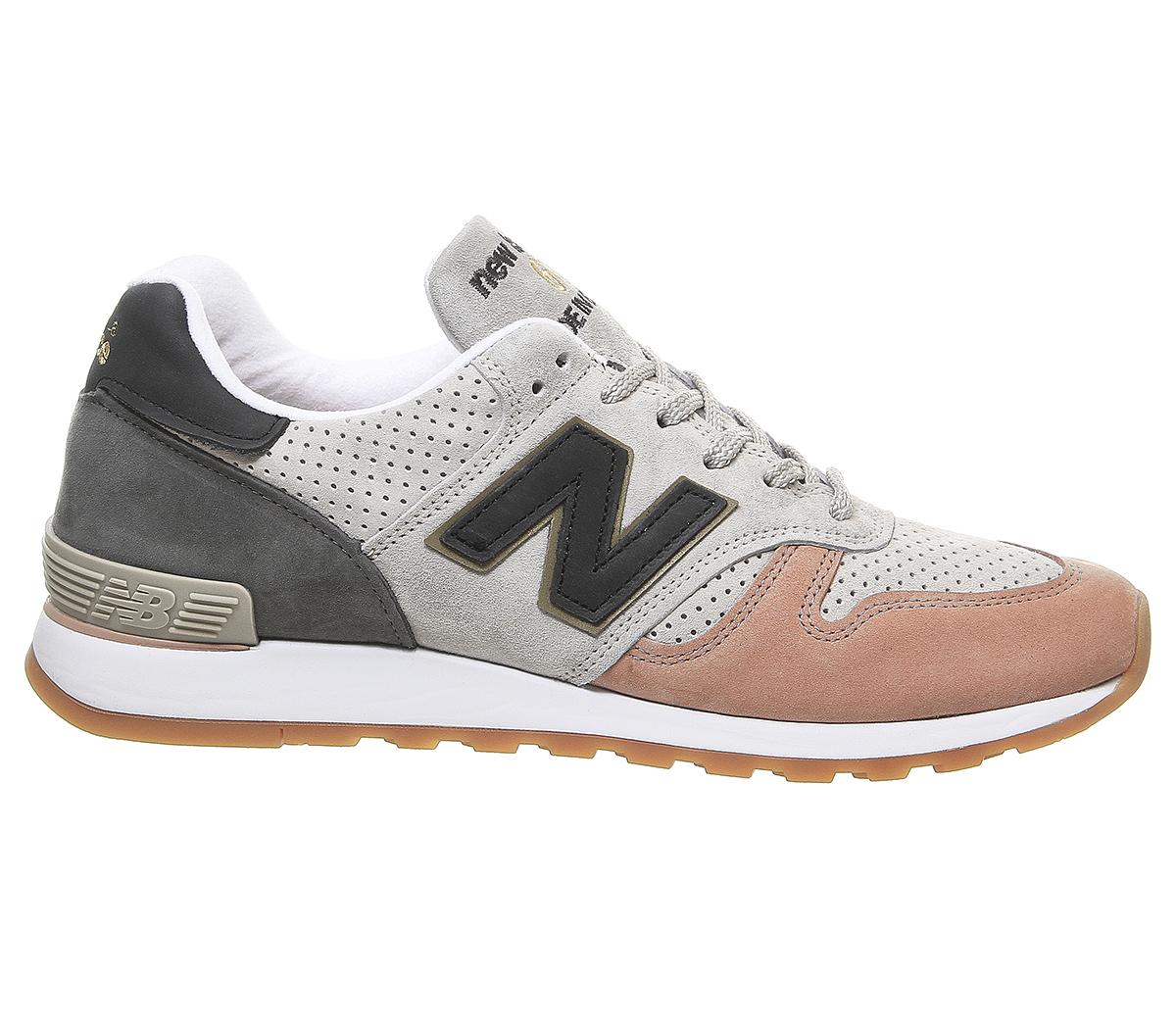 New Balance M670 Grey Pink - Men's Trainers