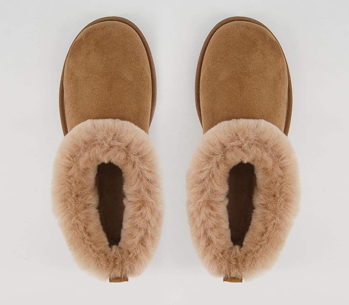 UGG Classic Ultra Mini Fluff Boots Chestnut - Women's Ankle Boots