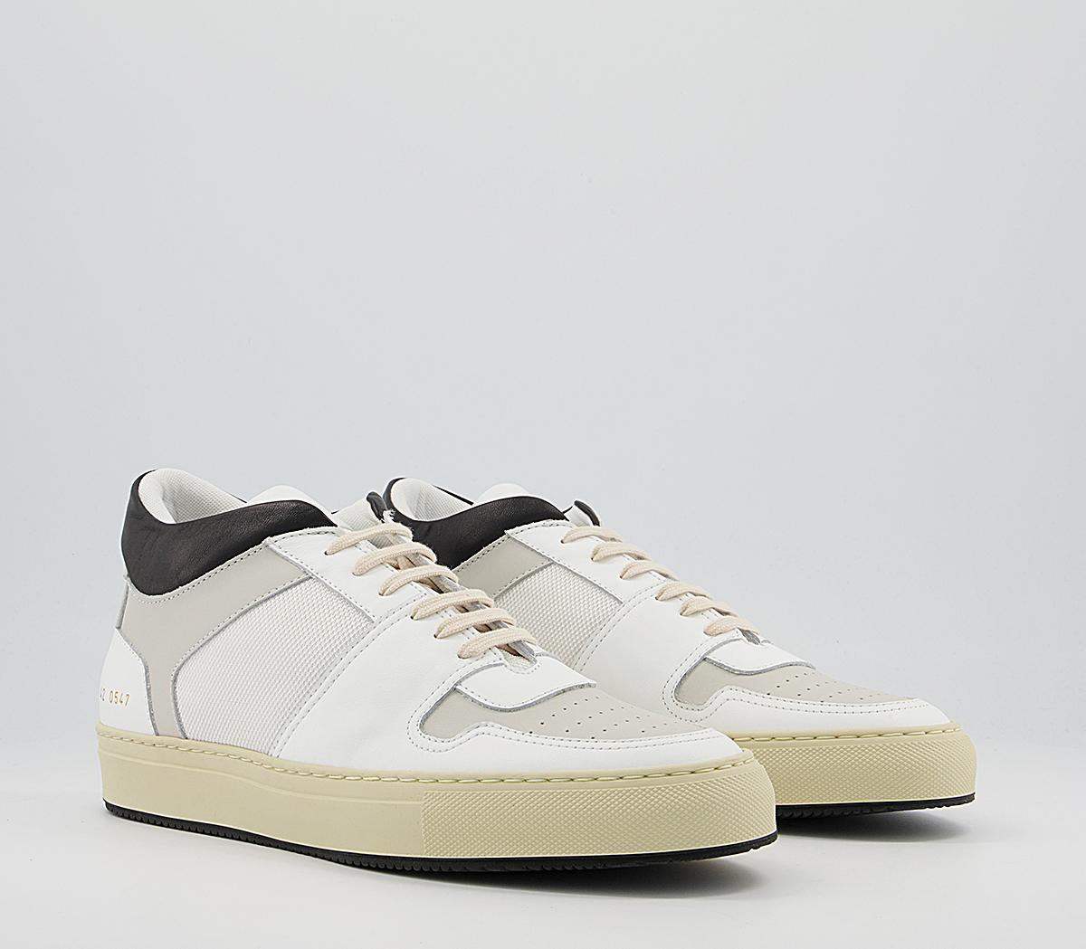 Common Projects Bball Low Decades Trainers White Black - Women's ...