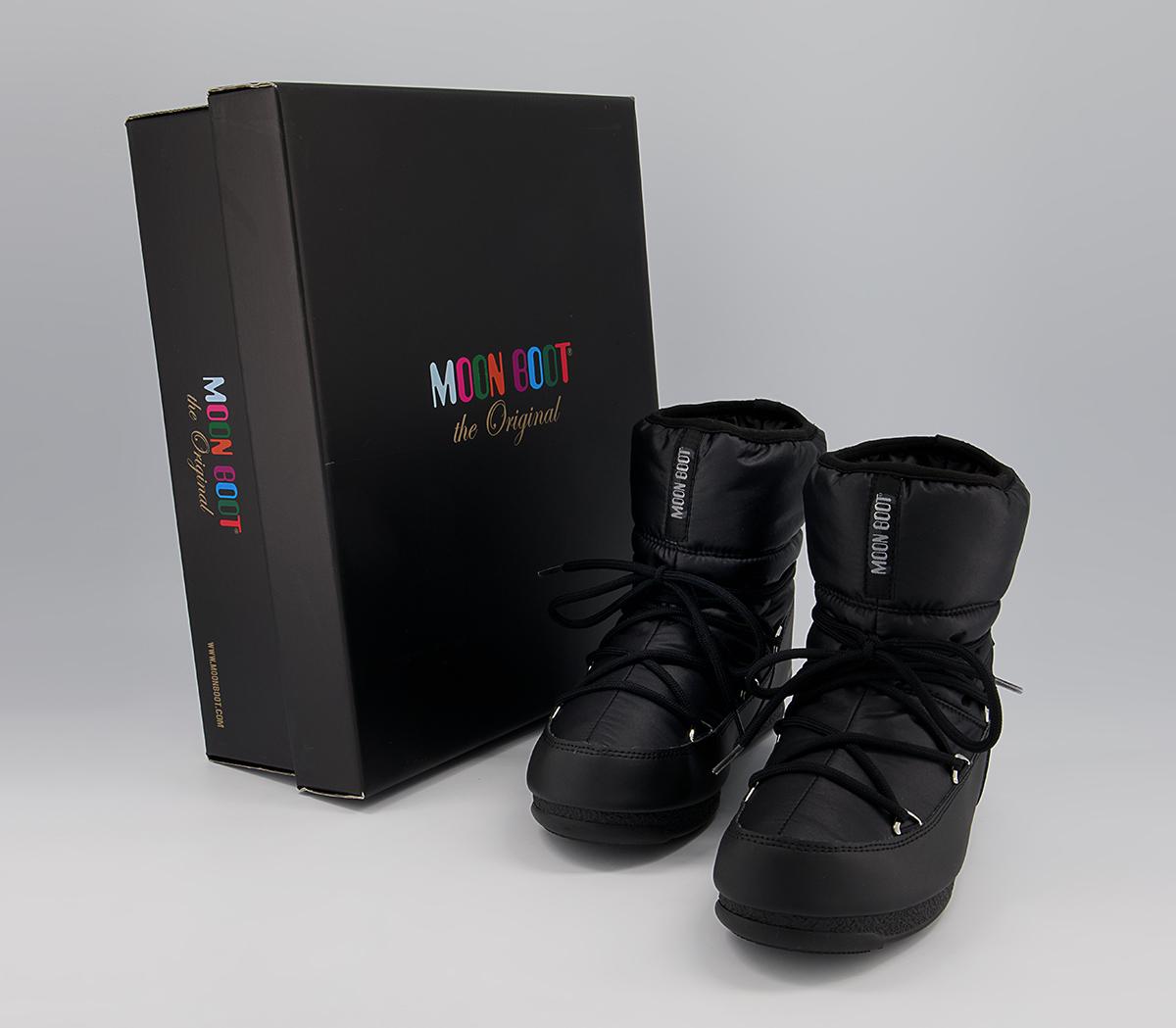 Moon Boot Moon Boots Low Nylon Wp 2 Black - Women's Ankle Boots