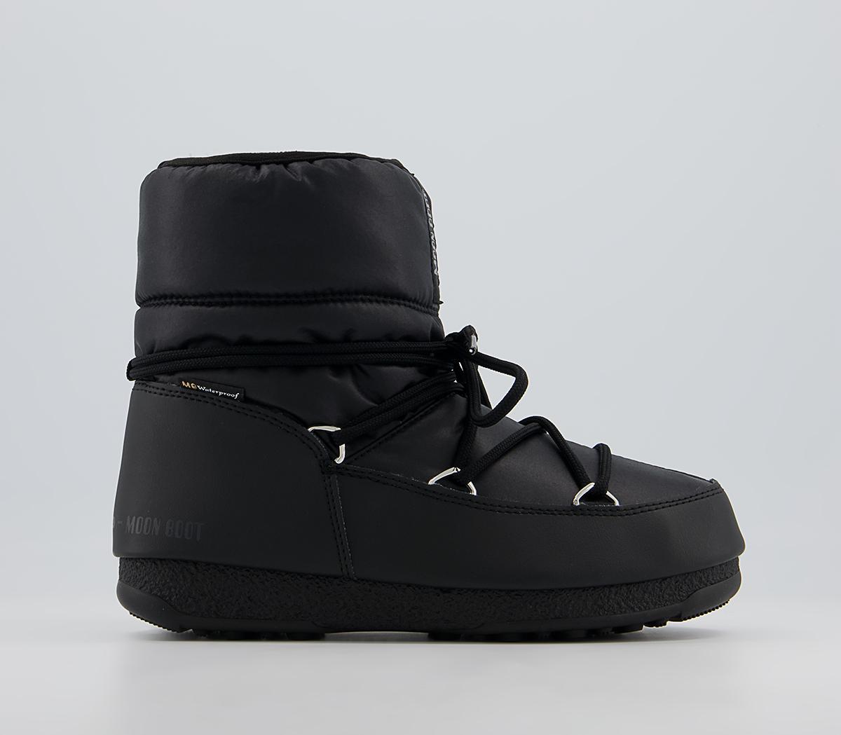 Moon Boot Moon Boots Low Nylon Wp 2 Black - Women's Ankle Boots
