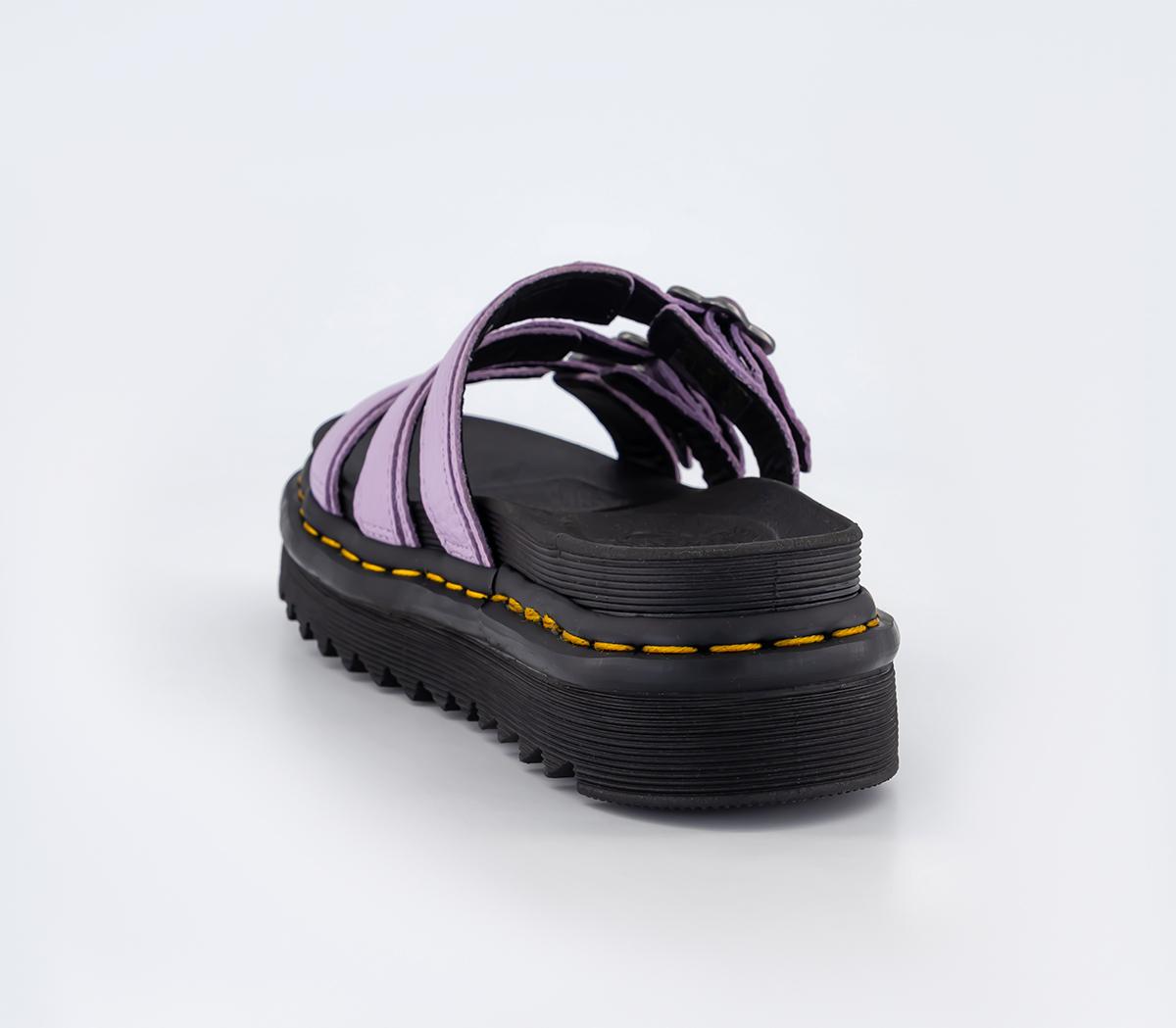 Dr. Martens Blaire Slides Lilac Milled Nappa - Women’s Sandals