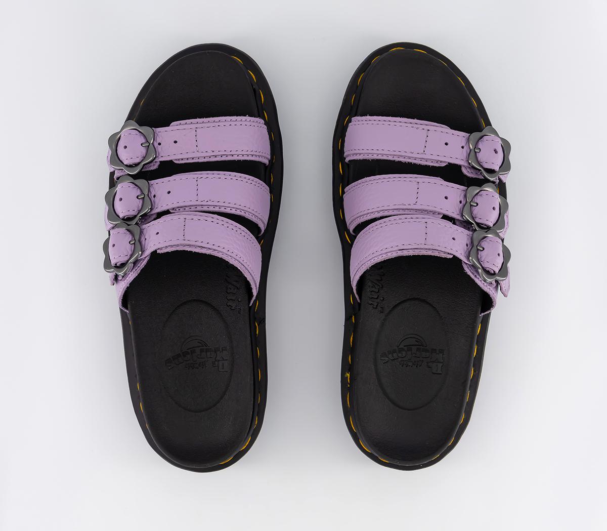 Dr. Martens Blaire Slides Lilac Milled Nappa - Women’s Sandals
