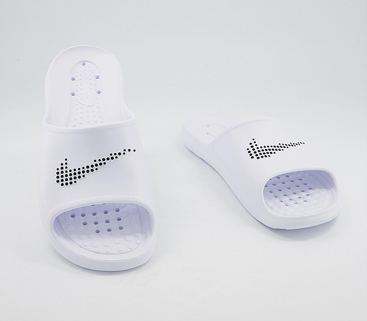 Nike Shower Slides White Black White - Men’s Sliders