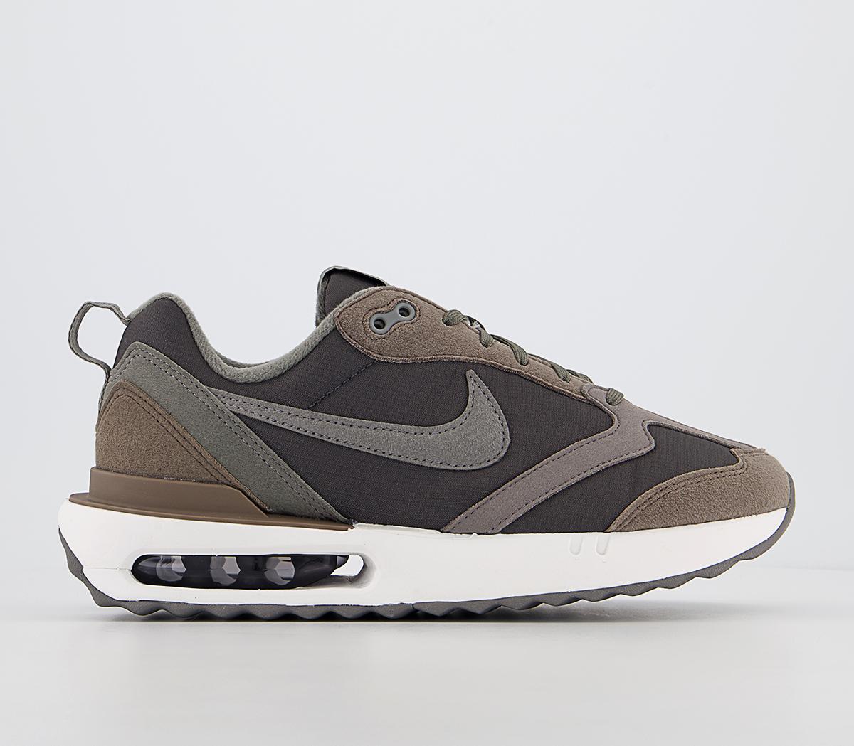 Nike Air Max Dawn Trainers Medium Ash Flat Pewter Olive Grey - Women's ...