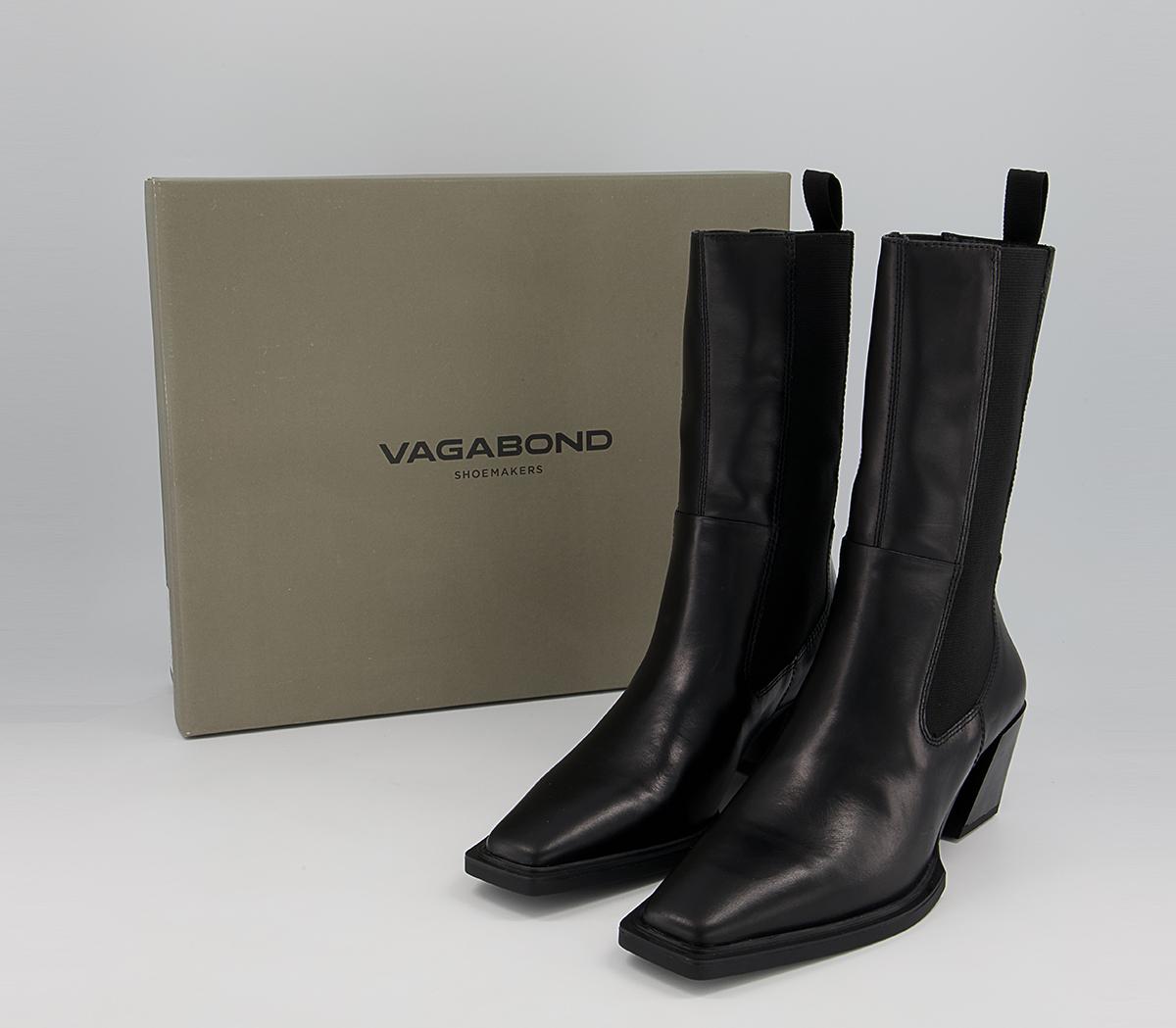 Vagabond Shoemakers Alina High Chelsea Boots Black - Women's Ankle Boots