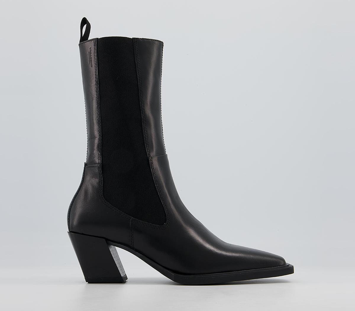 Vagabond Shoemakers Alina High Chelsea Boots Black - Women's Ankle Boots