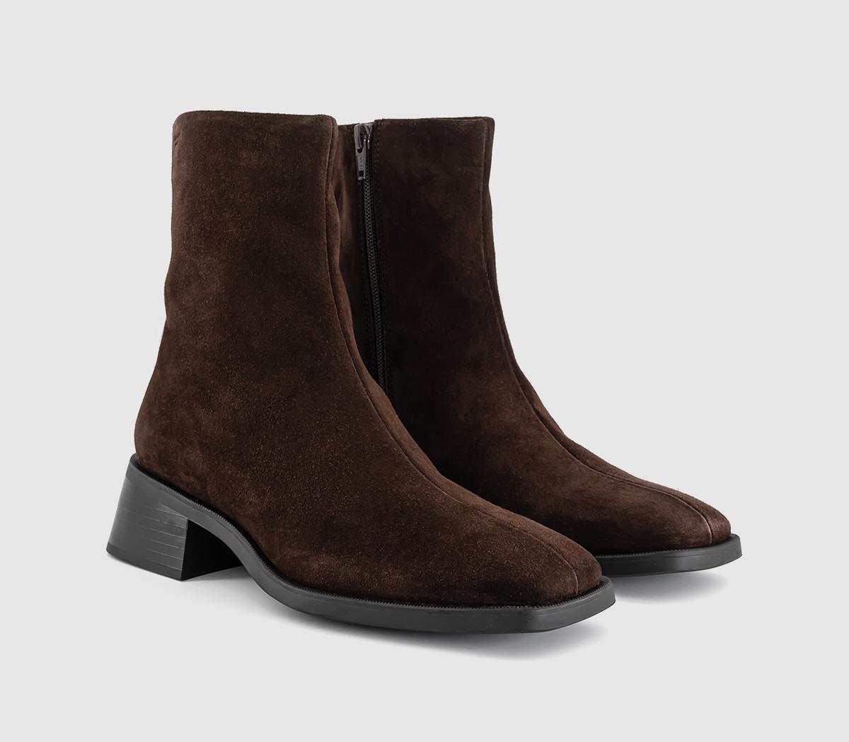 Vagabond Shoemakers Blanca Ankle Boots Java Suede - Women's Ankle Boots