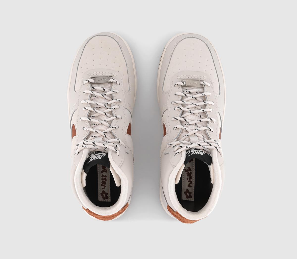 Nike Af1 Sculpt Trainers Phantom Rugged Orange Gum Med Brown - Unisex ...