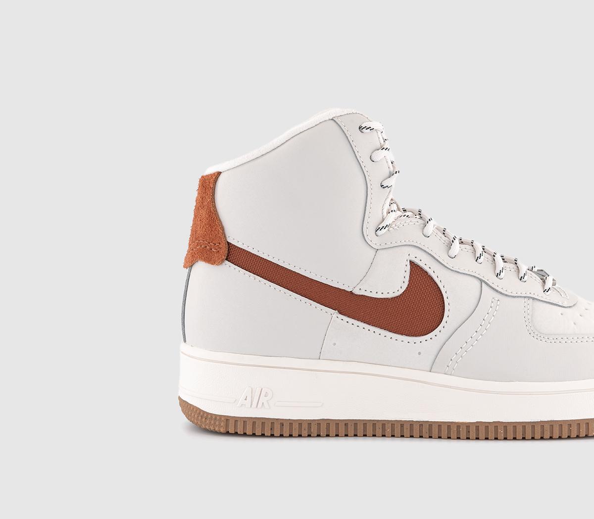 Nike Af1 Sculpt Trainers Phantom Rugged Orange Gum Med Brown - Unisex ...