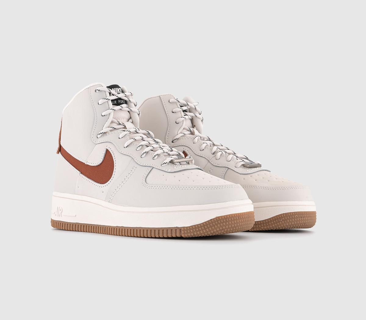 Nike Af1 Sculpt Trainers Phantom Rugged Orange Gum Med Brown - Unisex ...