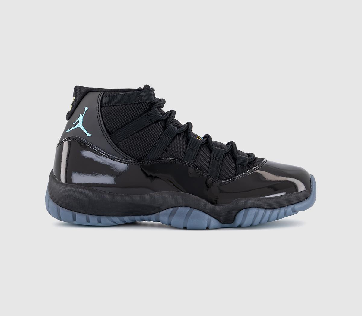 Click here for Jordan Mens Air 11 Trainers Black Gamma Blue Black... prices