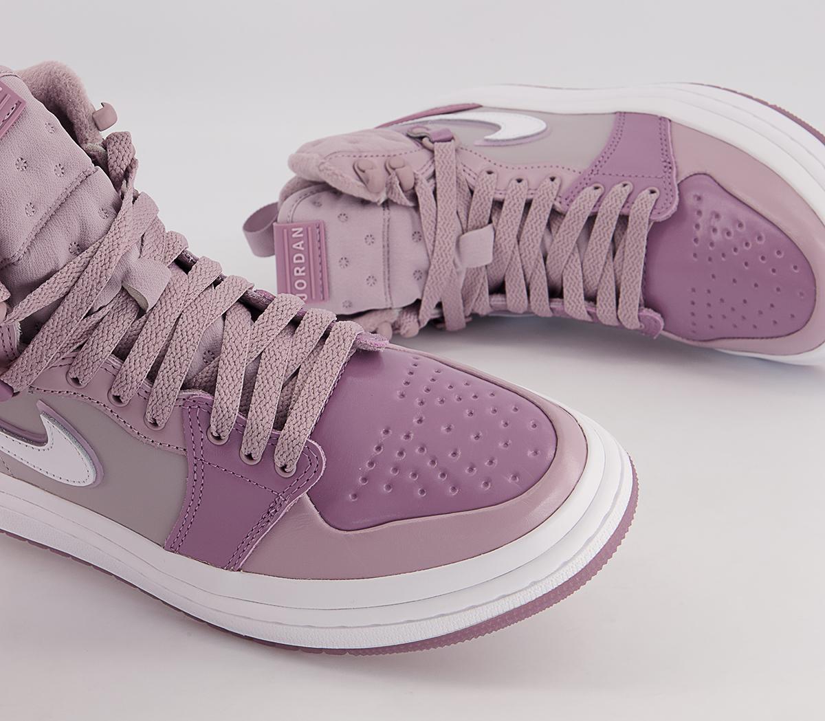 Jordan Air Jordan 1 Acclimate Trainers Plum Fog White Amethyst Wave ...