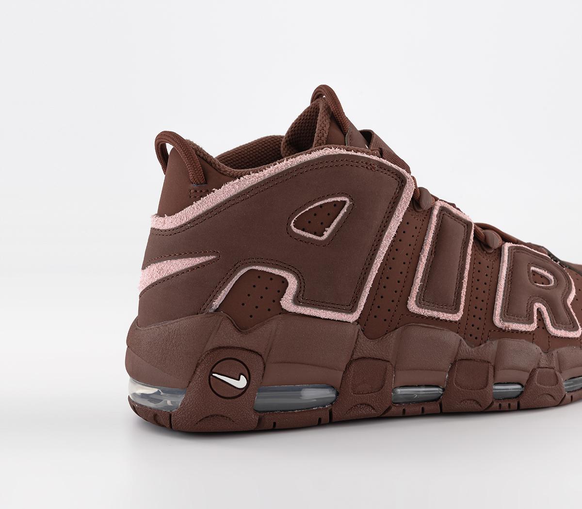 Nike Air More Uptempo 96 Trainers Dark Pony Medium Soft Pink Coconut ...