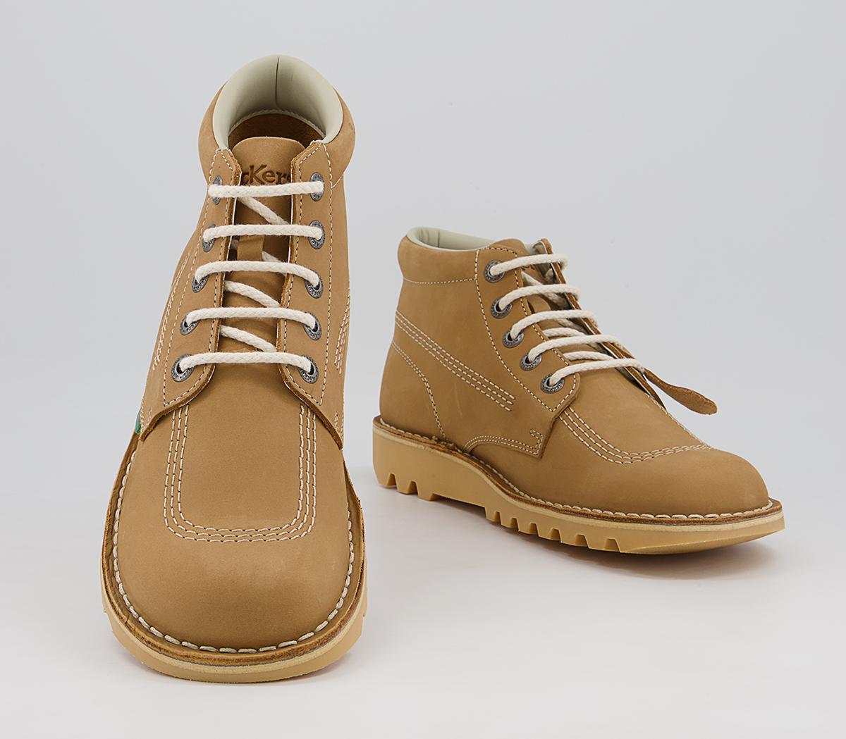 Kickers Kick Hi Boots M Tan Lt Cream - Men’s Boots