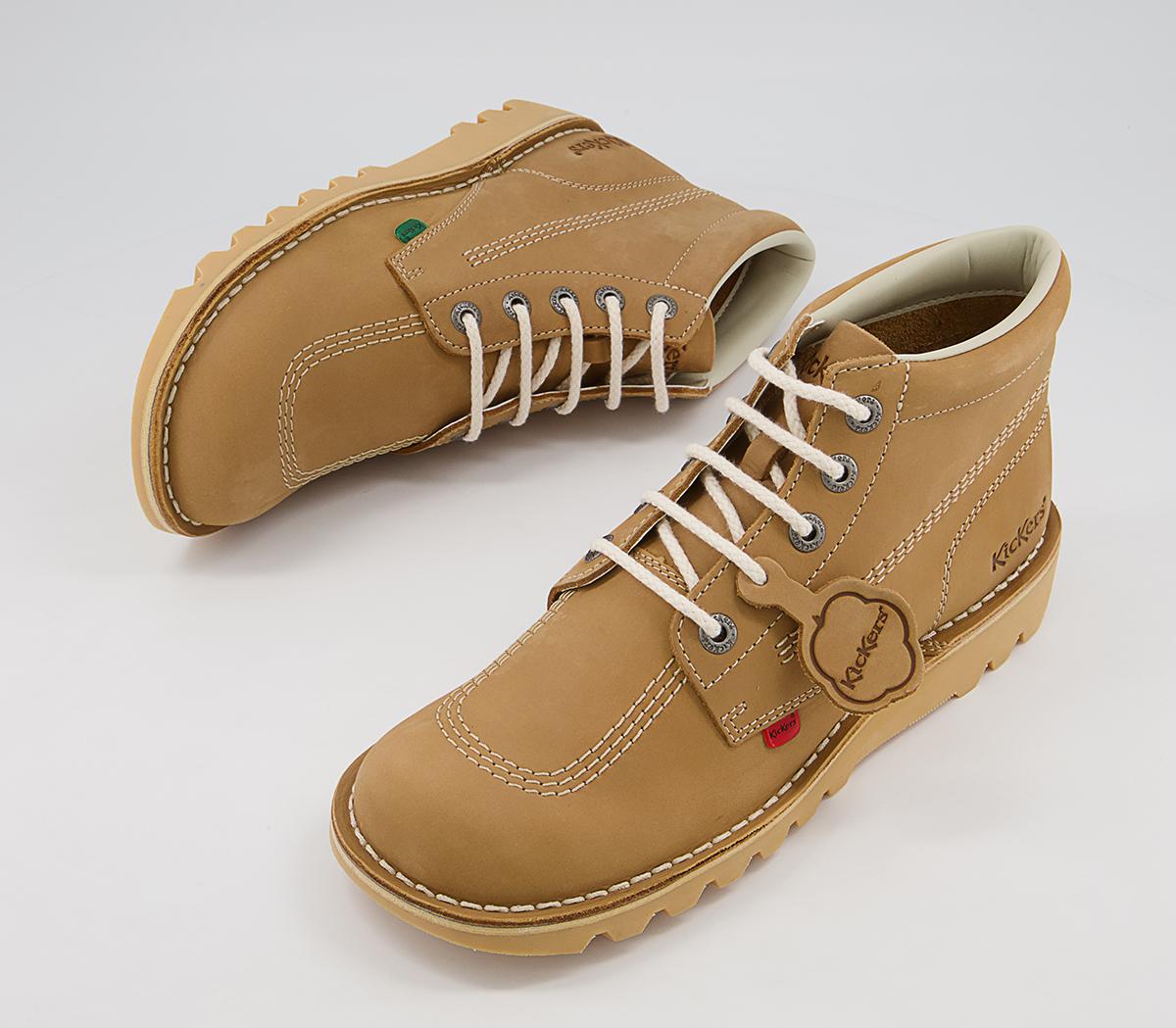 Kickers Kick Hi Boots M Tan Lt Cream - Men’s Boots