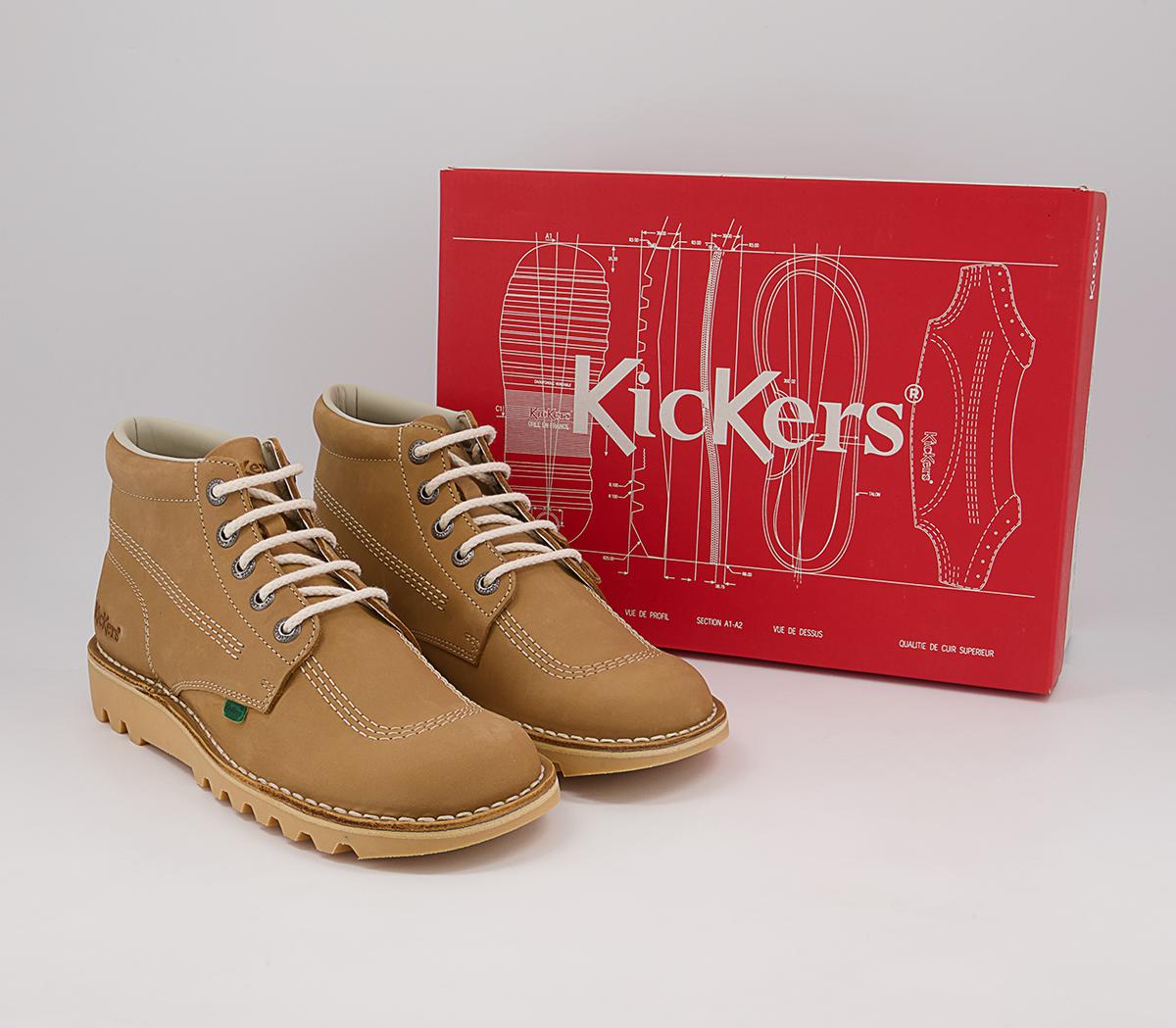Kickers Kick Hi Boots M Tan Lt Cream - Men’s Boots