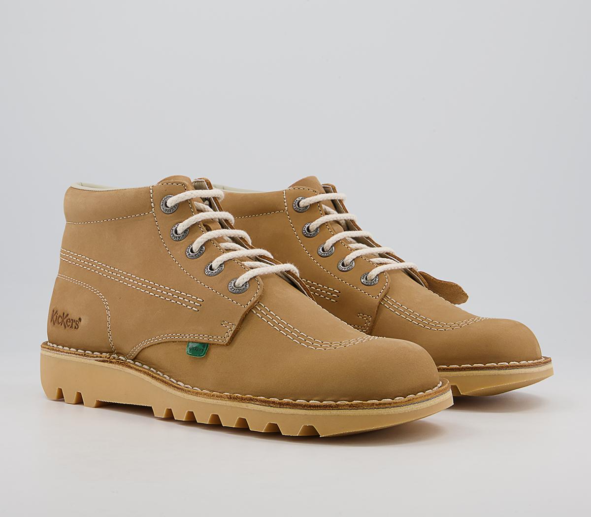 Kickers Kick Hi Boots M Tan Lt Cream - Men’s Boots