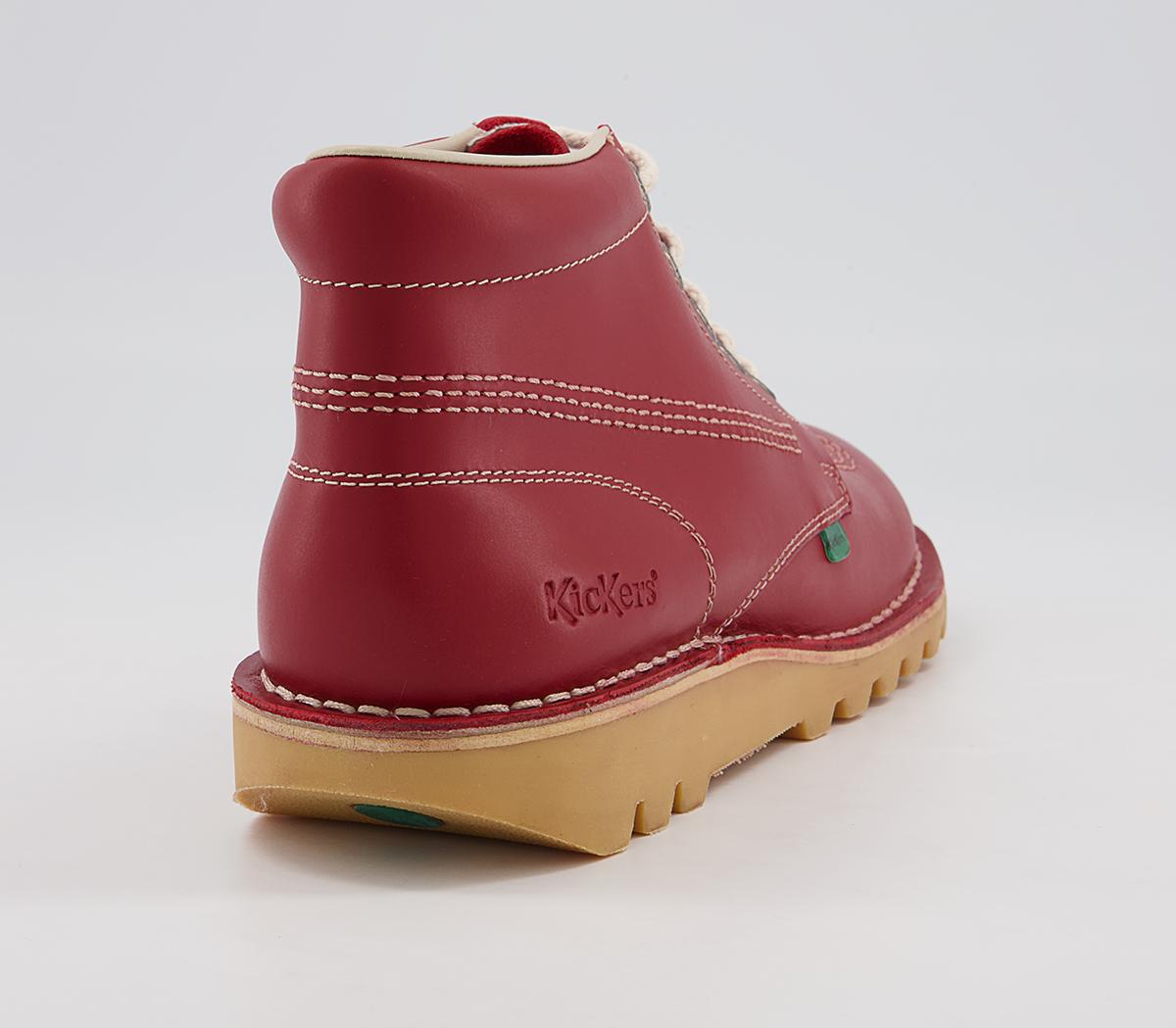 Kickers Kick Hi Boots M Red Lt Cream - Men’s Boots