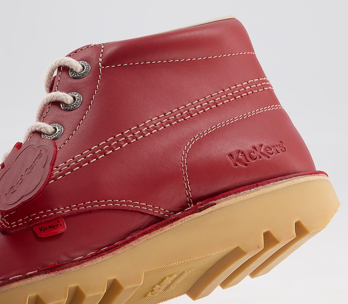 Kickers Kick Hi Boots M Red Lt Cream - Men’s Boots