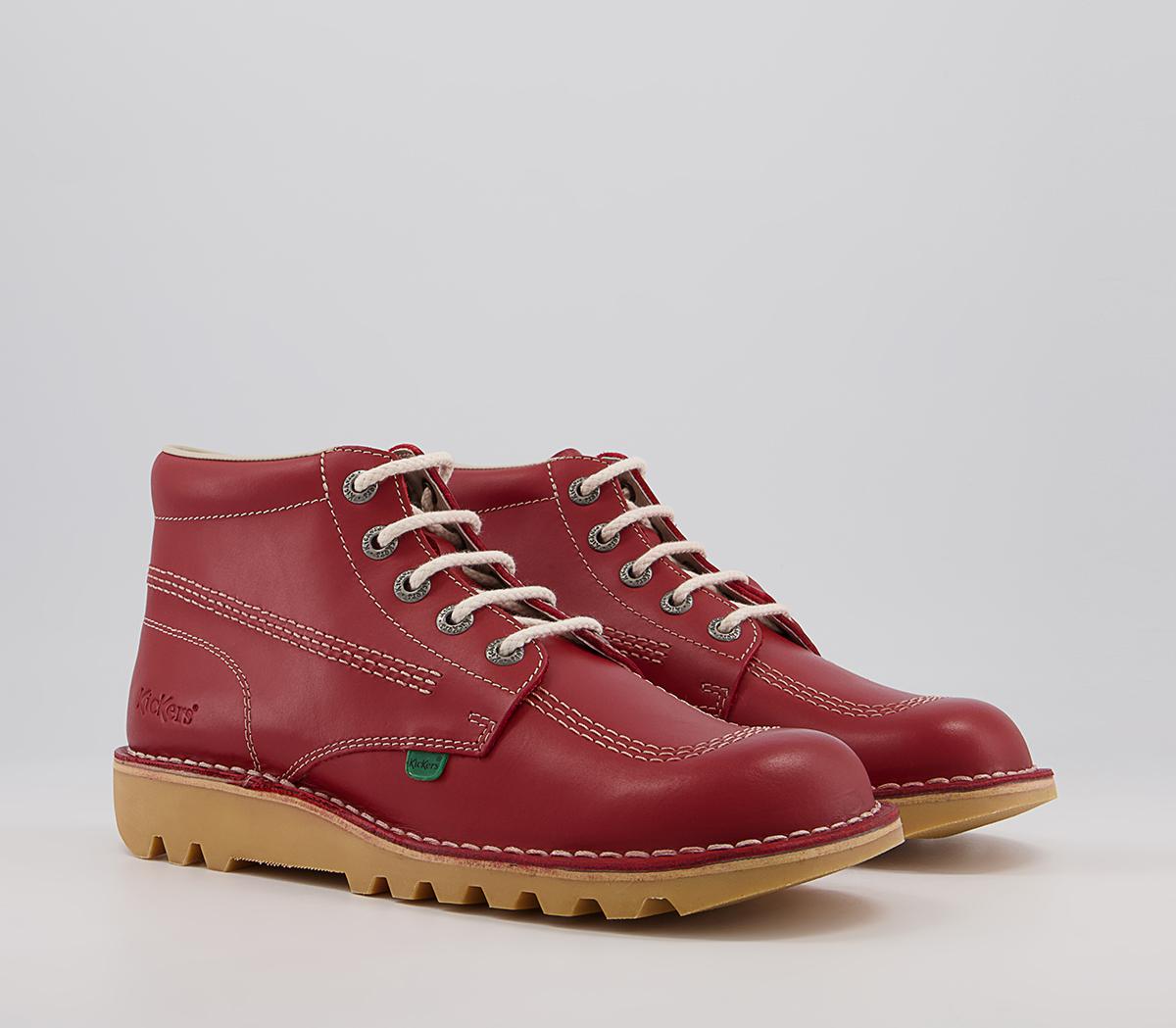 Kickers Kick Hi Boots M Red Lt Cream - Men’s Boots