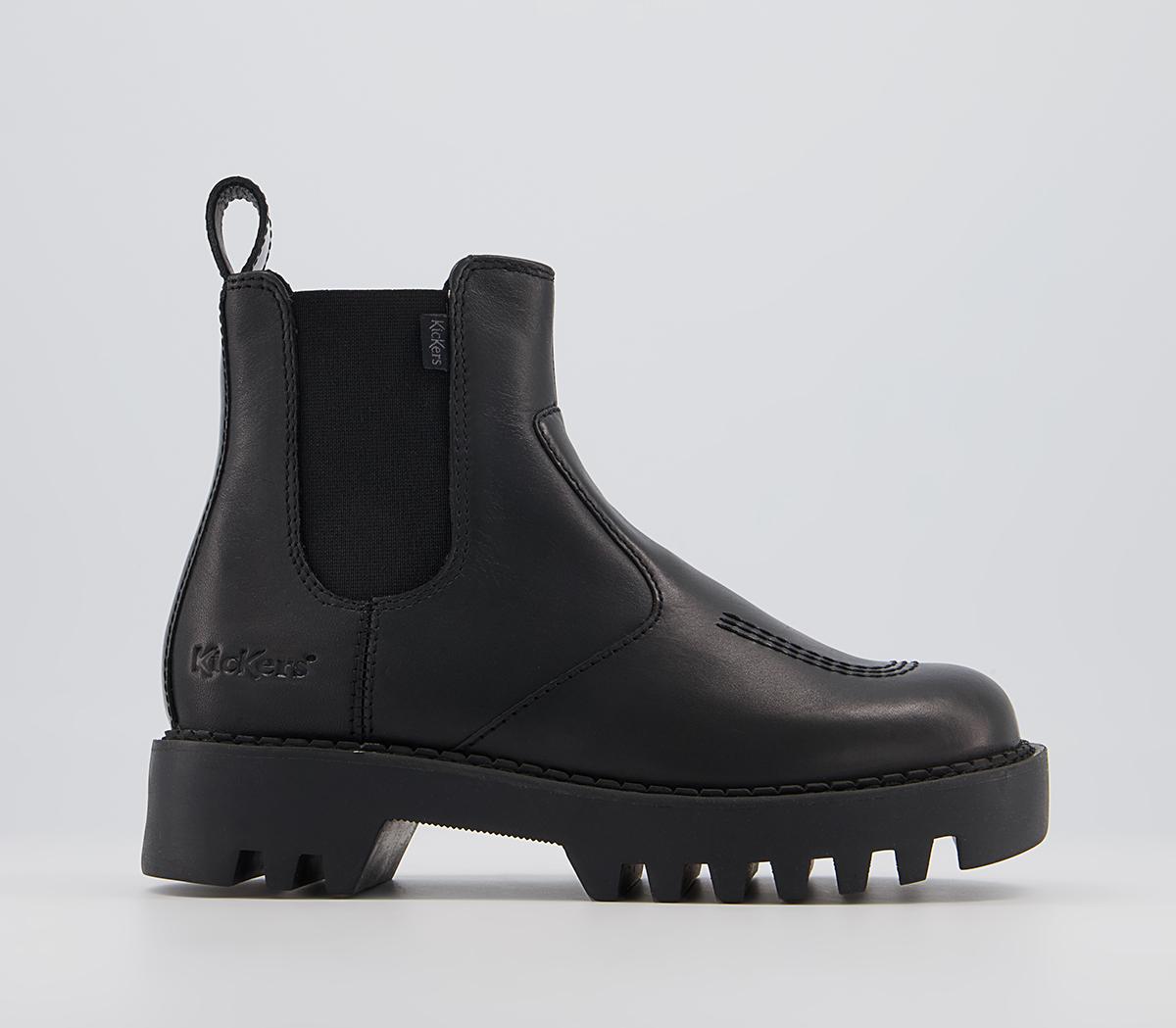 Kickers Kizziie Chelz Boots Black - Women's Chelsea Boots