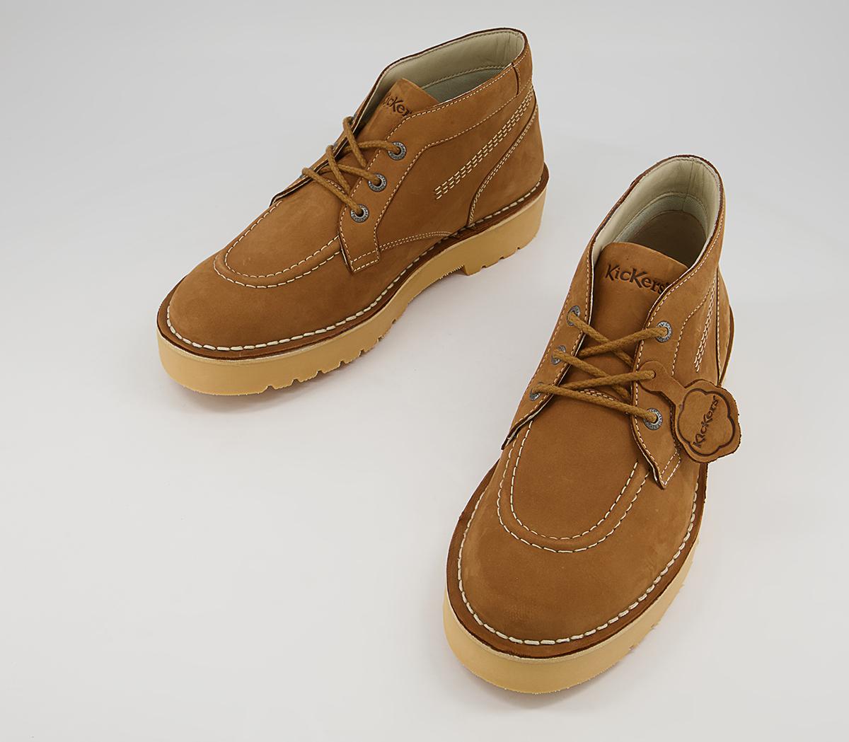 Kickers Daltrey Chuck Boots Light Tan - Men’s Boots