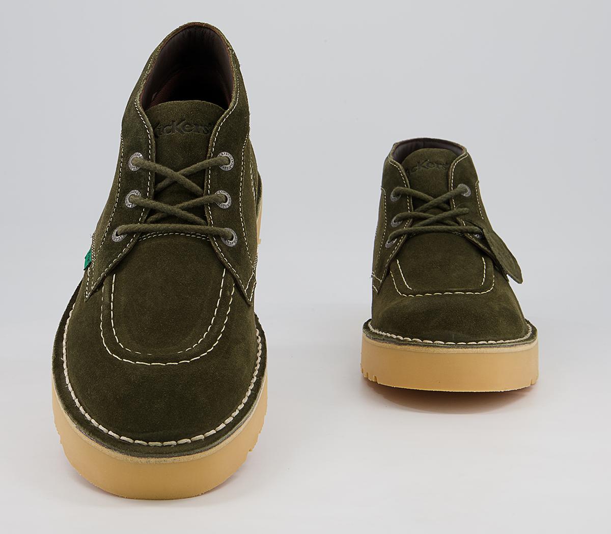 Kickers Daltrey Chuck Boots Green - Men’s Boots