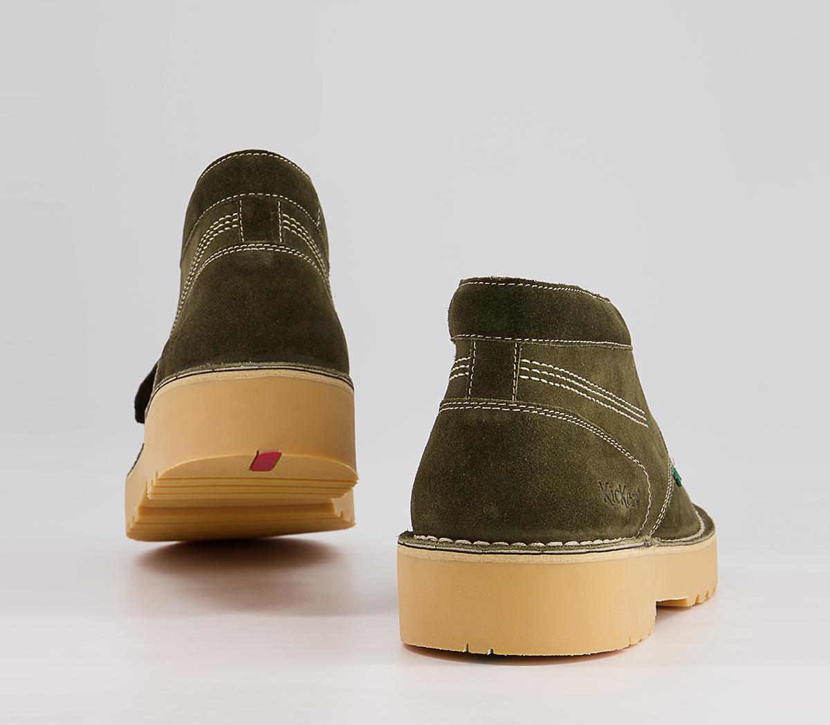Kickers Daltrey Chuck Boots Green - Men’s Boots
