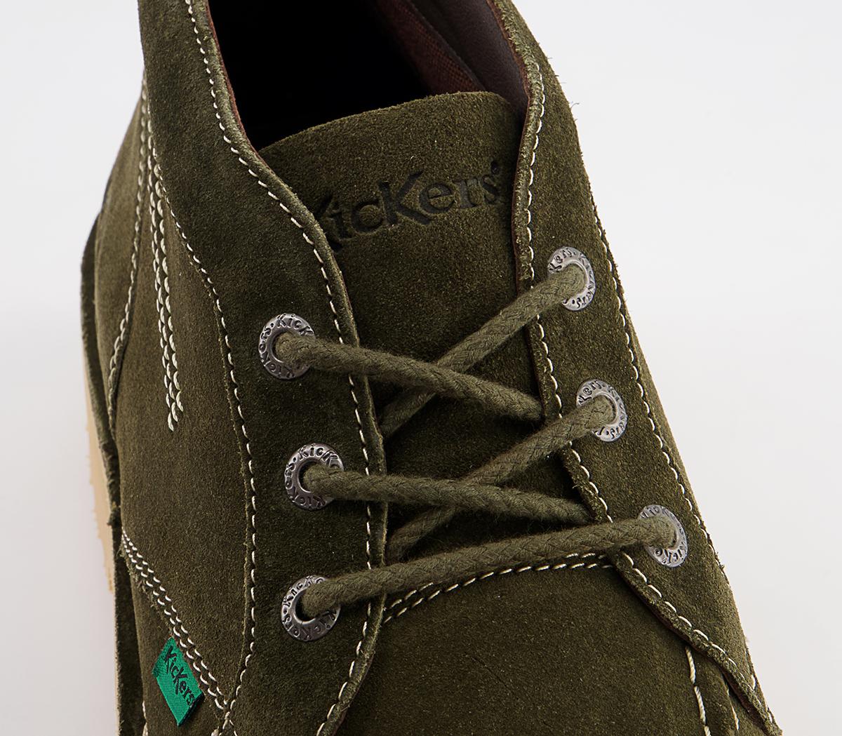 Kickers Daltrey Chuck Boots Green - Men’s Boots